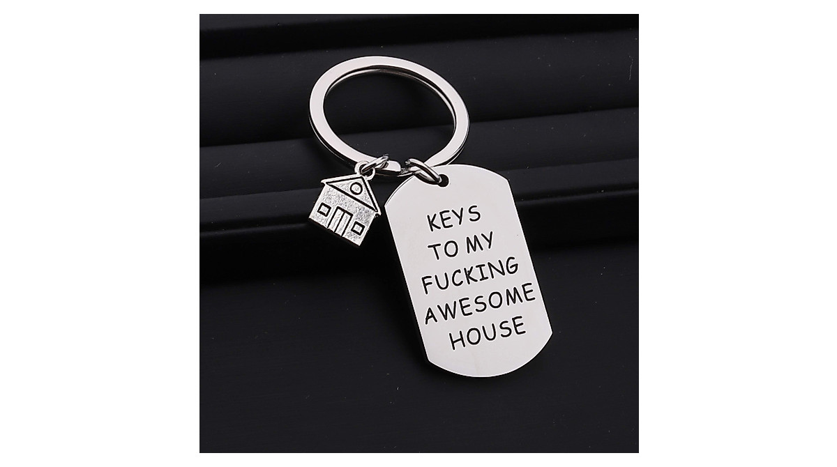 Unique Housewarming Keychain - Keys to My Awesome House Gift