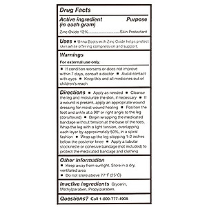 McKesson Unna Boot with Zinc Oxide, Non-Sterile, 4 in x 10 yd, 1 Roll, 12 Packs, 12 Total