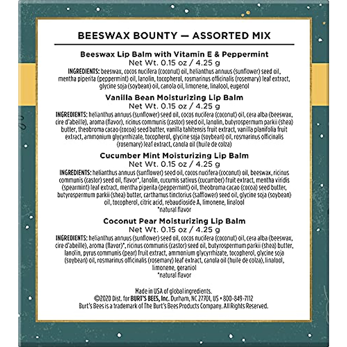 Burt’s Bees Beeswax Bounty Assorted Set