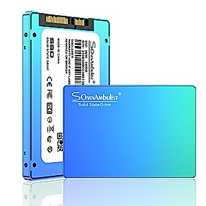 Somnambulist SATA3 2.5inch 60GB 120GB 240GB Solid State Drive SSD (Gradient Blue cyan-120GB)