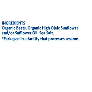 Rhythm Superfoods Cripsy Beet Chips, Salted, Organic and Non-GMO, Vegan/Gluten-Free Superfood Snacks, 1.4 Oz (Pack of 4)