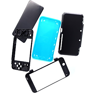 Deal4GO Full Housing Shell kit Case Cover w/All Buttons Set Replacement for Nintendo 2DS XL/New 2DS LL 2017 Console (Black)