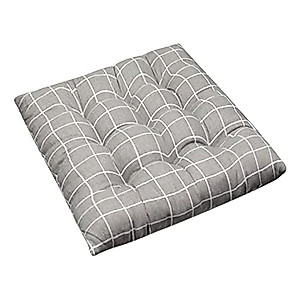 TUNKENCE Chair Pads for Dining Chairs Chair Cushions for Outdoor Furniture Thickened Cotton Linen Cushion Office Chair Cushion Cushion Car Cushion for Kitchen Dining Room Office, 16x16 Inch