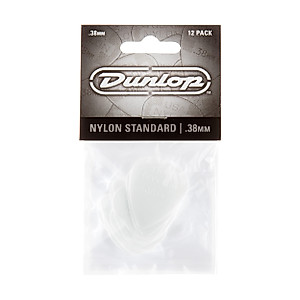 Dunlop 44P038 Nylon Standard Pick .38mm- 12 Pack