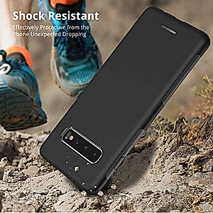 UNBREAKcable Case for Samsung Galaxy S10 – Soft Frosted TPU Ultra-Slim Stylish Protective Cover for 6.1-inch Samsung Galaxy S10 [Drop Protection, Non-Slip] – Black