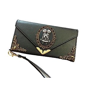 Gothic Twin Skull phone leather wallet case for iPhone X XS XR 11 12 13 14 Pro Max Samsung S23 S22 S21 S20 Ultra Note 20 10 Plus Mn0096