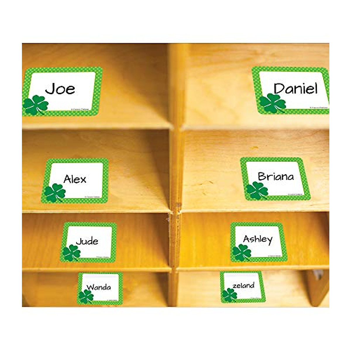 Carson Dellosa | St. Patrick's Day Name Tag Stickers | Self-Adhesive, 3-inch x 2.5-inch, 40ct