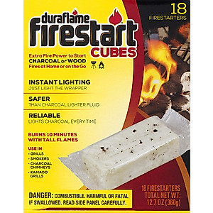 duraflame Firestart CUBES Firelighters, 18 pack