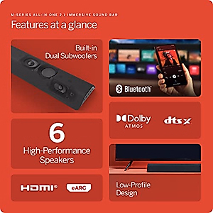 VIZIO M213ad-K8B-RB 2.1Ch M-Series AiO 36" Soundbar - Certified Refurbished