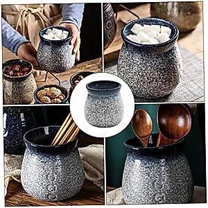 Trjgtas 1pc Utensils Cutter Cylinder Spoons Flatware Bucket Home Creative Caddy Utensil Baking Kitchenware Container Kitchen Vitange Practical Ceramic Dishwasher Household Fork for Tool