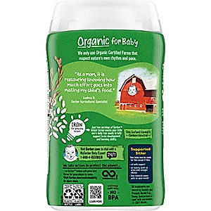Gerber, Organic Rice Cereal, 8 oz