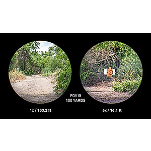 Monstrum G3 1-6x24 First Focal Plane FFP Rifle Scope with Illuminated MOA Reticle (Black)