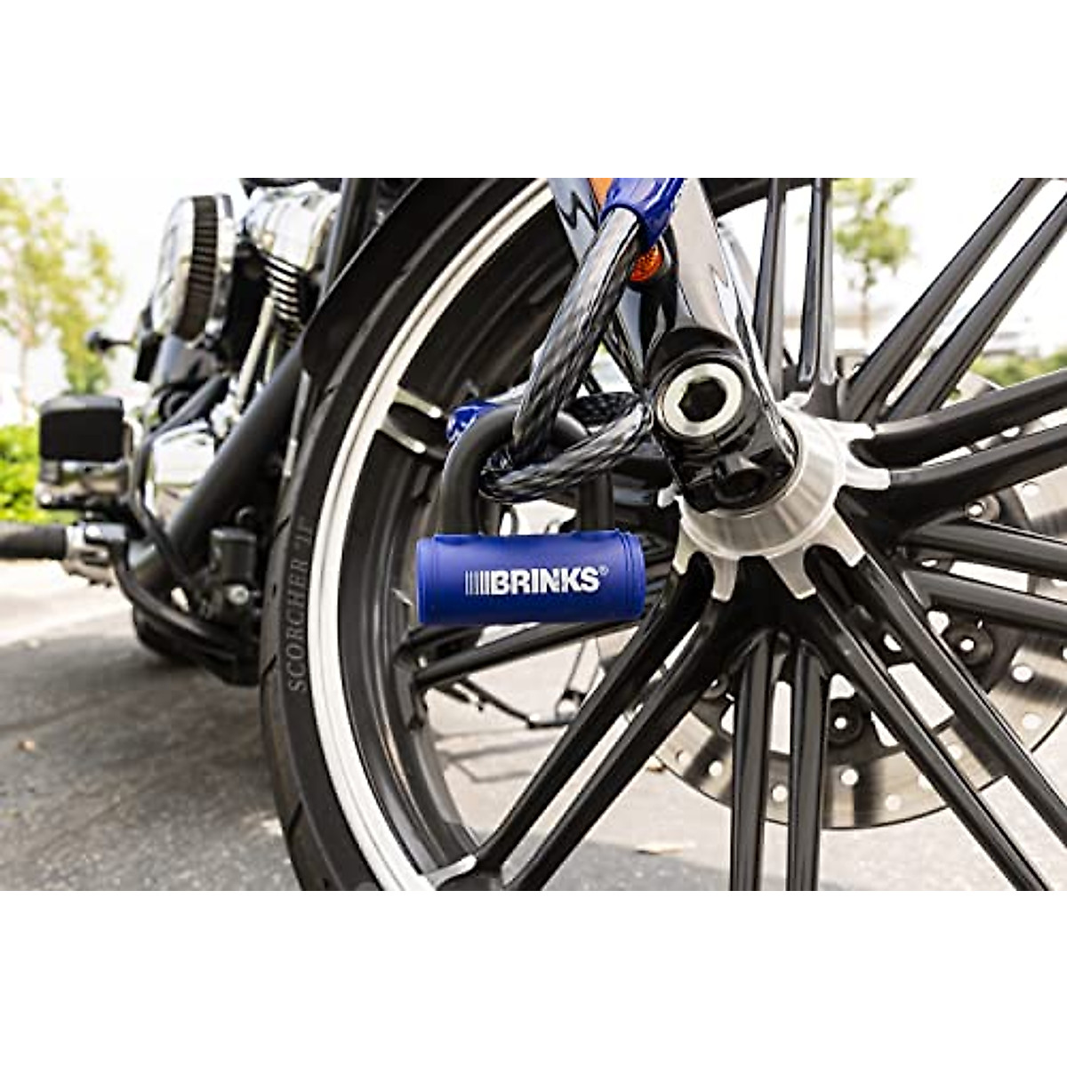 BRINKS - 3 7/8” Mini U-Bar Lock - Weather Resistant and Pick Resistant Bike Lock, Blue