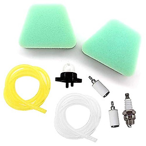 AISEN Air Filter Tune Up Kit for Poulan Pro 260 2150 2375 1950 1975 2075 2025 1900 Craftsman 358.350460 358.360280 358.791050 1975LE Woodshark Chainsaw Primer Bulb Spark Plug Fuel Filter Fuel Line
