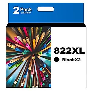 822XL Remanufactured for Epson 822XL Ink Cartridges Black for Epson 822 XL T822 to use for Epson Workforce Pro WF-3820 WF-4820 WF-4830 WF-4833 WF-4834 Printer (2-Black)