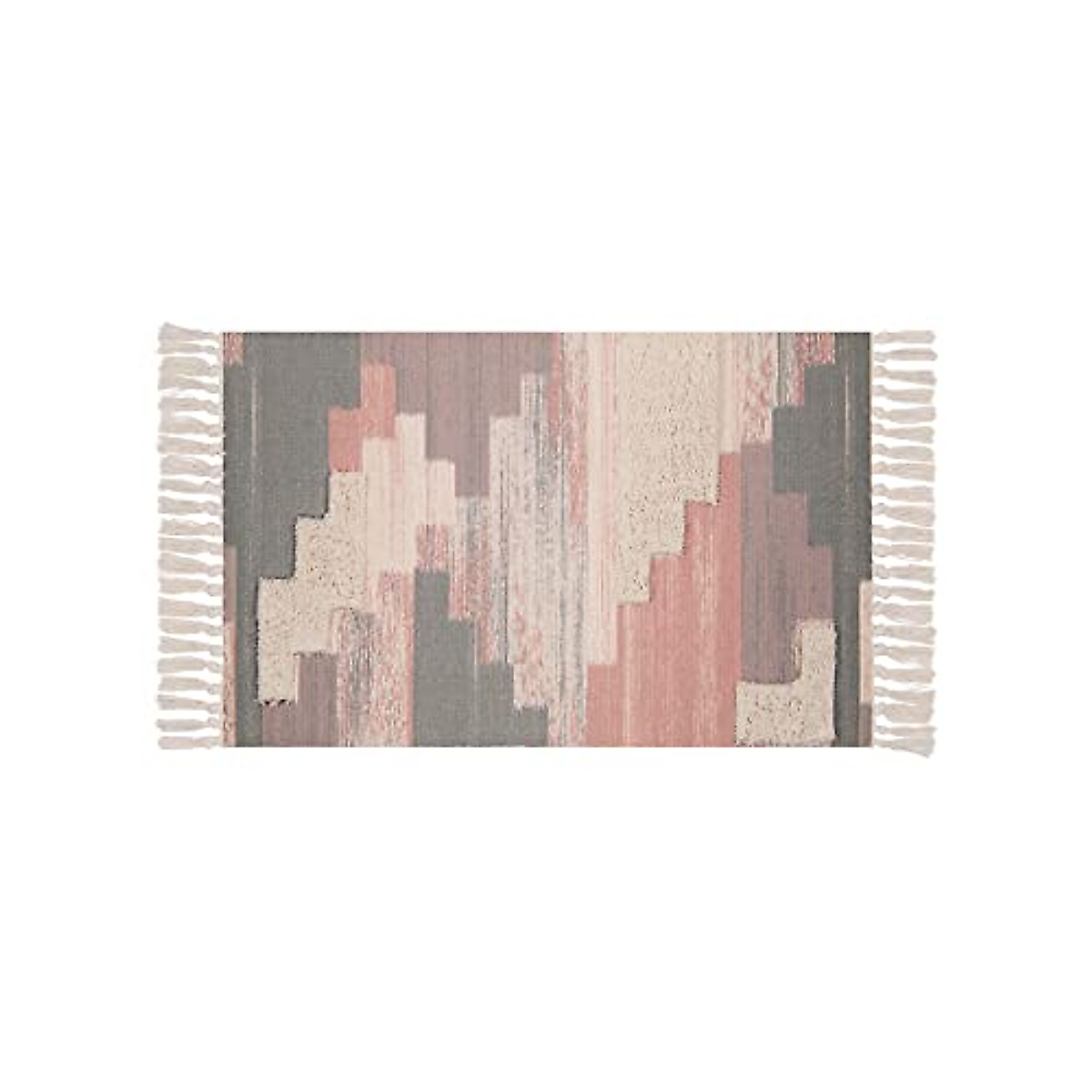 HiiARug Tufted Cotton Area Rug 2'x3' Hand Woven Cotton Rugs with Tassel Boho Area Runner Rugs Throw Rugs for Living Room,Hallway, Entryway, Bathroom,Laundry Room