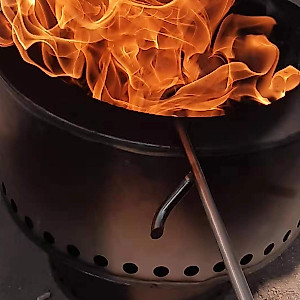 Extra Long Fire Poker - Adjustable 30/32/36/40 Inch Stainless Steel Campfire Stoker Tool for Fireplaces and Fire Pits