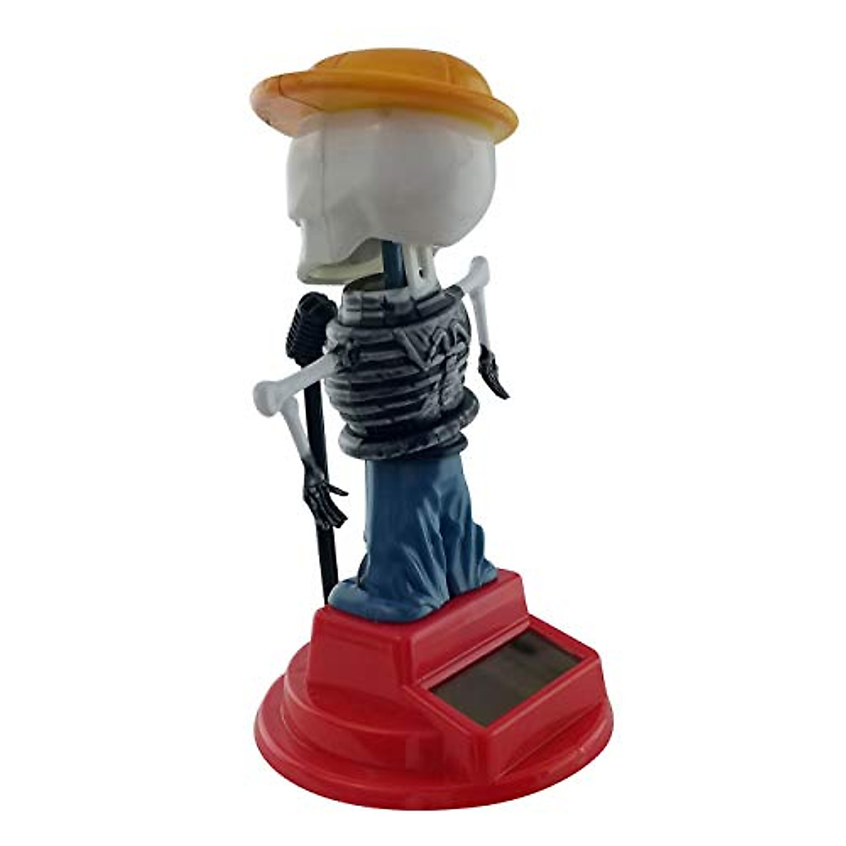 Day of The Dead Bobble Head Singer | Solar Powered Dancing Toys | Skeleton Day of The Dead Singer | Day of The Dead Decorations | Dashboard bobbleheads