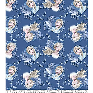 Disney Frozen II Elsa Fabric by The Yard Cotton Face Mask Craft Sewing