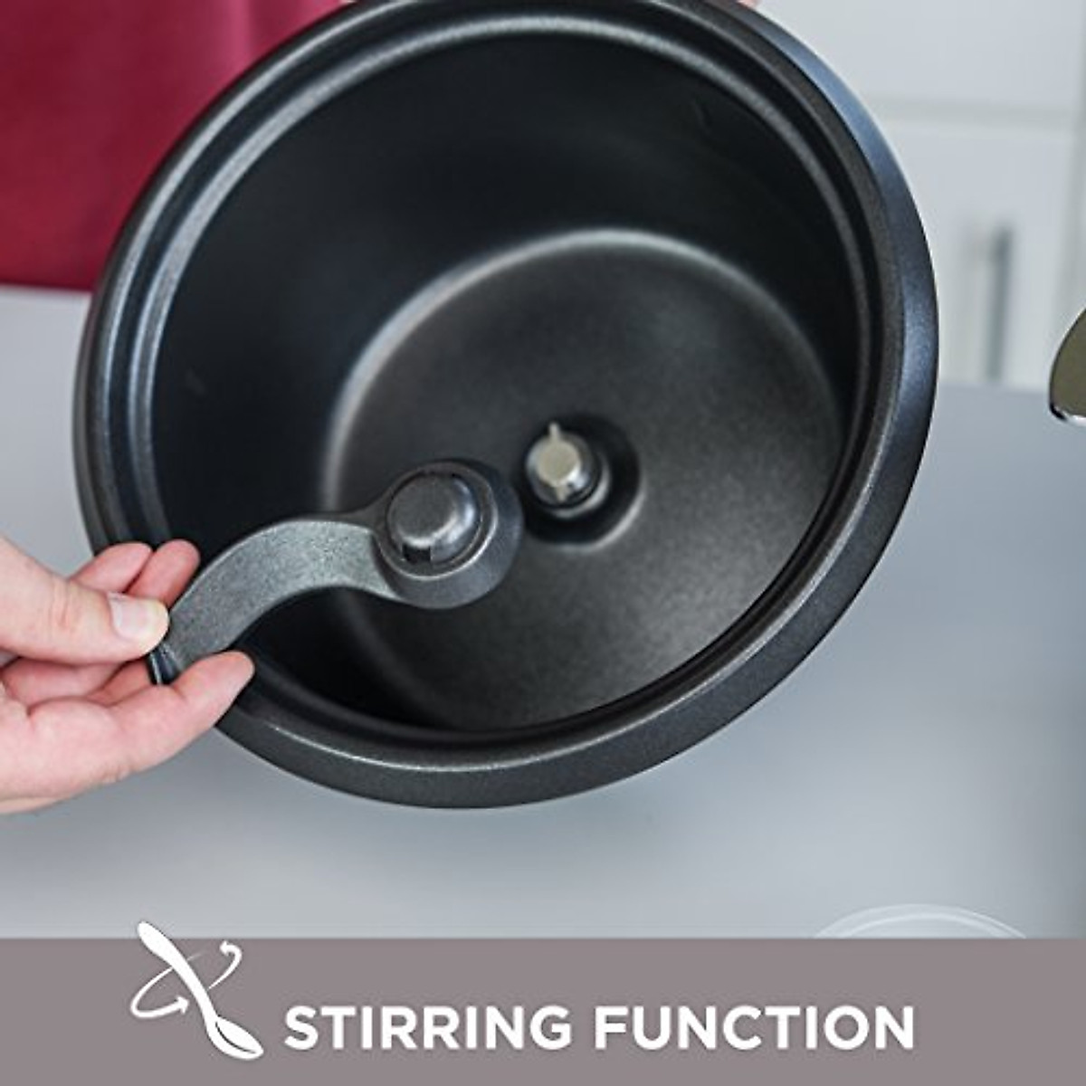 BLACK+DECKER RCR520S All-in-One Cooking Pot, 20-Cup Cooked/10-Cup Uncooked Rice Cooker, Slow Cooker and Food Steamer with Saute Function, Stainless Steel