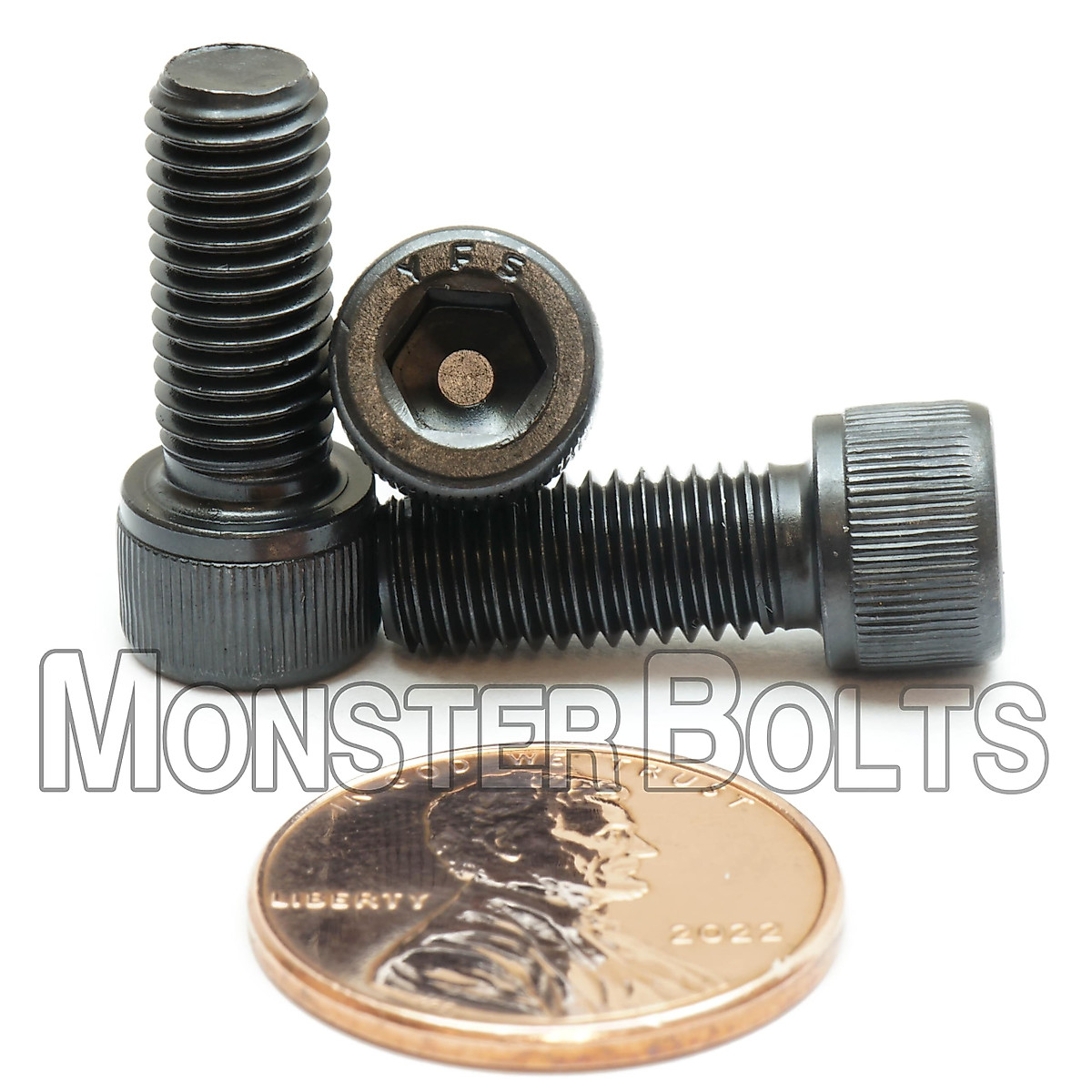 MonsterBolts - 1/4"-28 x 5/8" Socket Head Screws, Alloy Steel, Black Oxide, 20 Pack