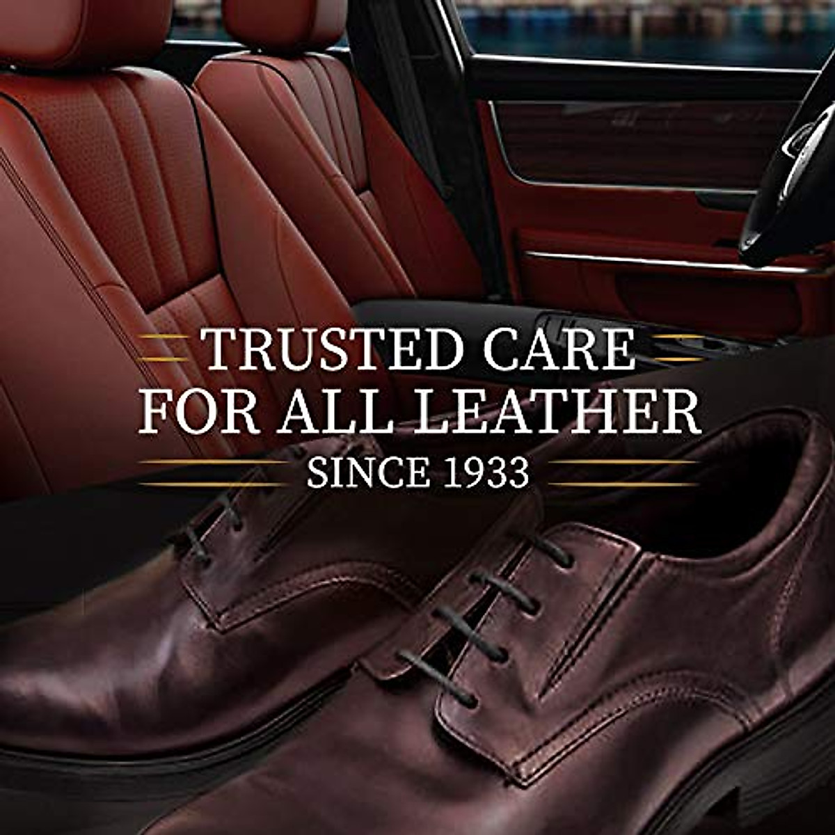 Lexol All Leather Care Fast Acting All-in-One Formula, Use on Furniture, Car Interior, Shoes, Handbags, 16.9 Oz