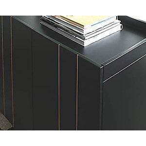 Signature Design by Ashley Brentburn Contemporary Accent Cabinet or TV Stand, Black