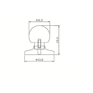 Richelieu Hardware BP3922900 Evanston Collection 1 1/4-inch (32 mm) Matte Black Functional Round Closet Door Knob for Kitchen, Bathroom, and Furniture