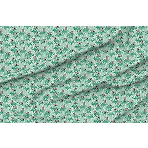 Spoonflower Fabric - Koala Bears Eucalyptus Trees Mint Bear Animal Printed on Petal Signature Cotton Fabric Fat Quarter - Sewing Quilting Apparel Crafts Decor