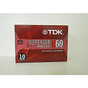 TDK D-60 Voice Grade Audio Cassette Tapes (2) 10pks or 20 Tapes Total