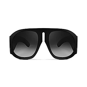 FEISEDY Retro Trendy Avaitor Sunglasses for Women Men Oversized Vintage 70s 80s Sunglasses Flat Top Shield Shades B2745