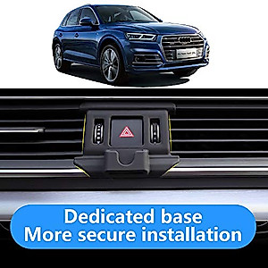 musttrue LUNQIN Car Phone Holder for 2017-2023 Audi Q5,2018-2023 SQ5 Sportback Auto Accessories Navigation Bracket Interior Decoration Mobile Cell Mirror Phone Mount