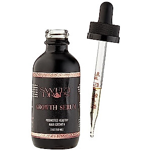 Sweet Drops Hair Regrowth Oil | Great for natural & protective styles | Combats Alopeica & Dandruff | Promotes Healthy hair & scalp | Family friendly (2 oz Glass Bottle w/dropper)