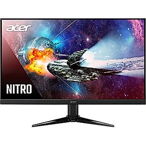 Acer Nitro QG241Y Pbmiipx 23.8" Full HD (1920 x 1080) VA Gaming Monitor with AMD FreeSync Premium Technology, Up to 165Hz, 1ms (VRB), HDR10, (1 Display Port 1.2, 1 x HDMI 2.0 & 1.4)