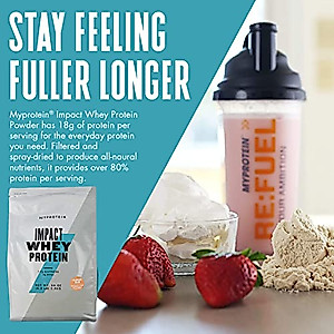 Myprotein® Impact Whey Protein Powder, Strawberry Cream, 5.5 Lb (100 Servings)