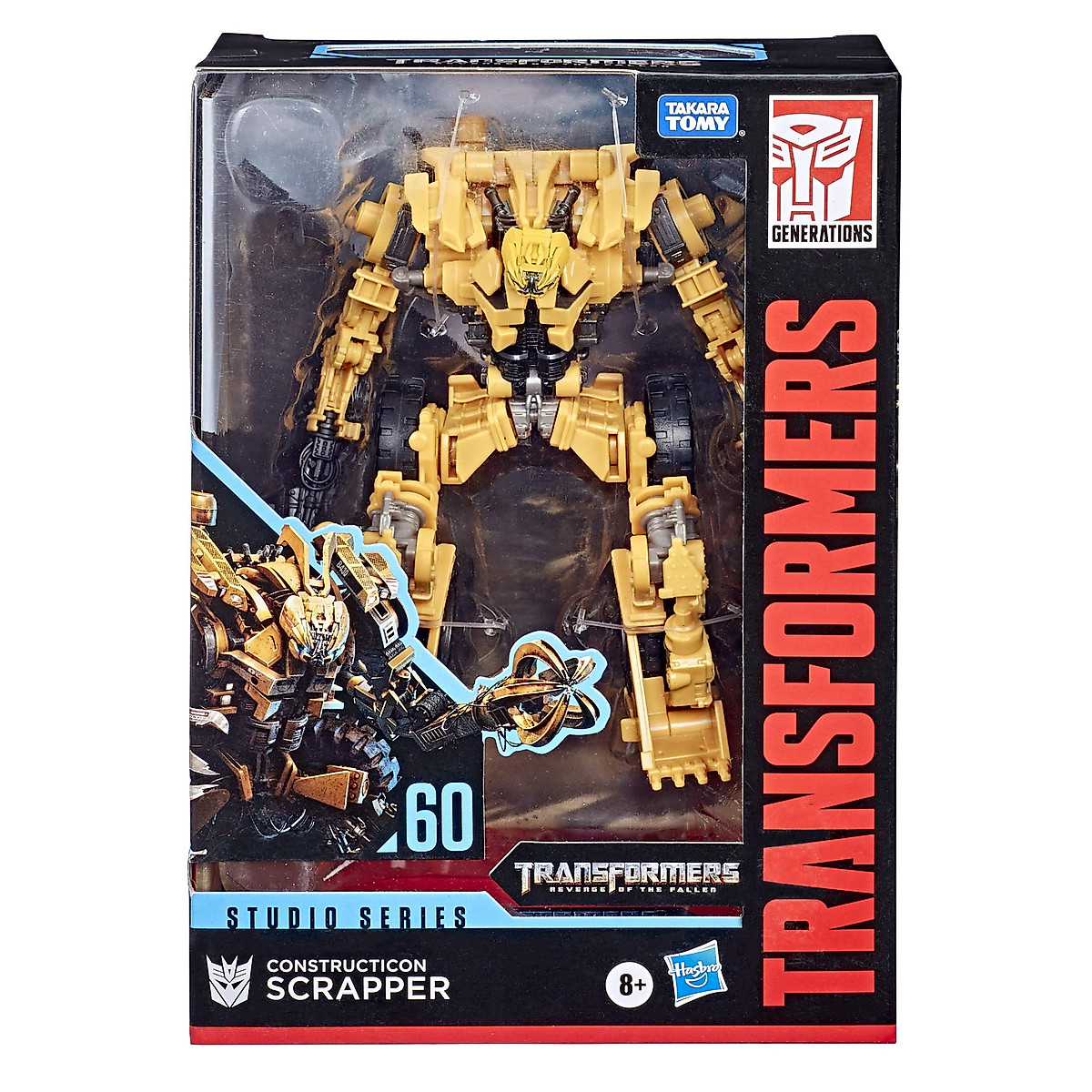 Transformers Toys Studio Series 60 Voyager Class Revenge of The Fallen Movie Constructicon Scrapper Action Figure - Ages 8 and Up, 6.5-inch