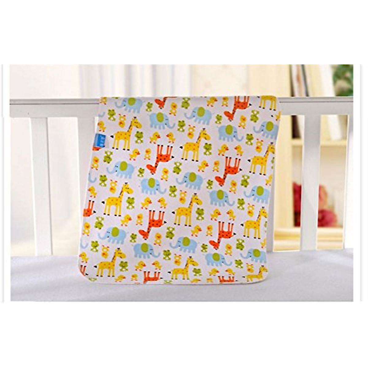 Monvecle 4pcs Pack Baby Infant Waterproof Cotton Changing Pads Washable Resuable Diapers Liners Mats (4pcs Pack-18"x12")