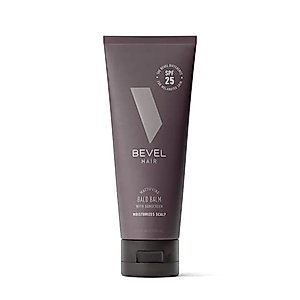 Bevel Bald Balm with SPF 25 - Bald Head Moisturizer with Vitamin C and Green Tea, Helps Mattify, Soothe and Protect Scalp and Skin, 3.4 Fl Oz