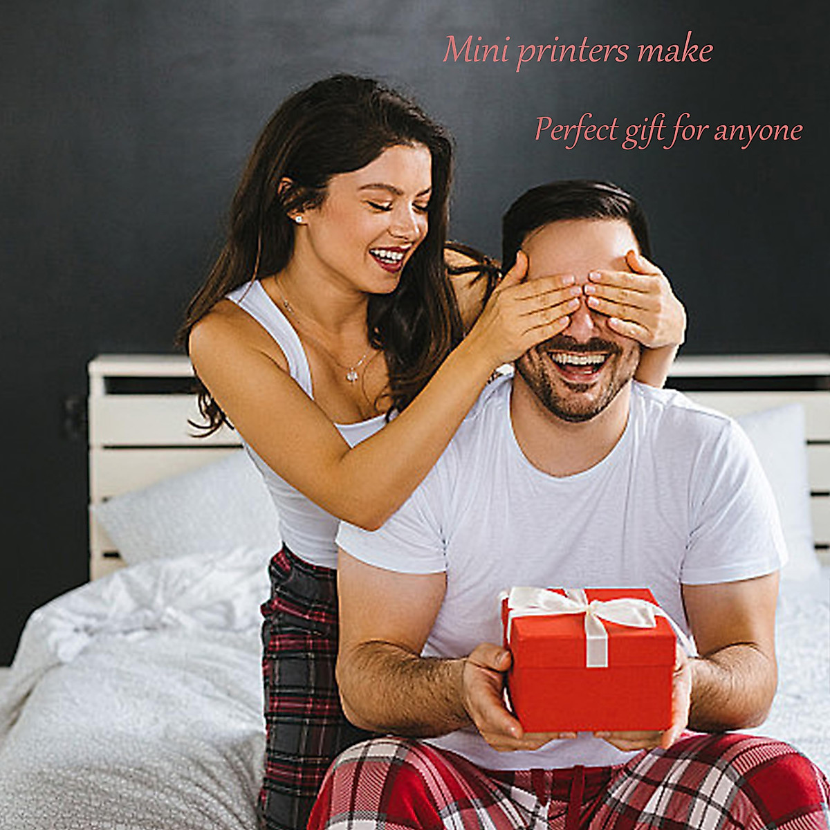 Zplumestarxx Mini Portable Small Printer Paper 6 Rolls Sticker Printer Machine Mini Printer Sticker Printer Study Printer for Pictures Photos Compatible with Android and iOS Wireless&Bluetooth Pink