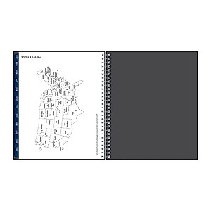 Blue Sky 2023 Monthly Planner, January - December, 8" x 10", Flexible Cover, Wirebound, Passages (142074)