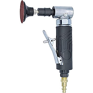 1/4 Inch Angle Air Die Grinder, Mini Angle Air Grinder With 9 Pcs 2 Inch Roll Lock Polishing and Sanding Discs For Air Die Grinder Kit Pneumatic Tools By BOWD