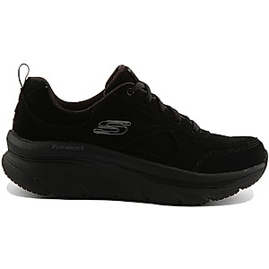 Skechers womens D'lux Walker Sneaker, Bbkblack Black, 9.5 US