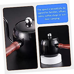 PHENOFICE Coffee Pot Camping Tea Kettle Espresso Machines Pour Mini Kettle Stainless Coffee Maker Espresso Grounds Spout Kettle Soy Sauce Dispenser Vinegar Stainless Steel Black