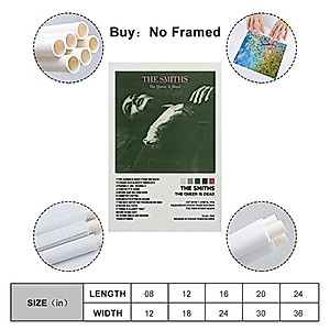 The Smiths The Queen Is Dead Album Cover Poster Canvas Art Poster And Wall Art Hanging Decor for Modern Family Corridor Posters 12x18inch(30x45cm)