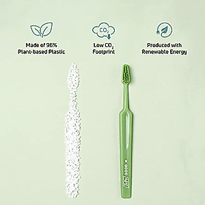 TEPE Good Soft-Bristle Toothbrush for Adults and Teens, Pack of 3, Regular
