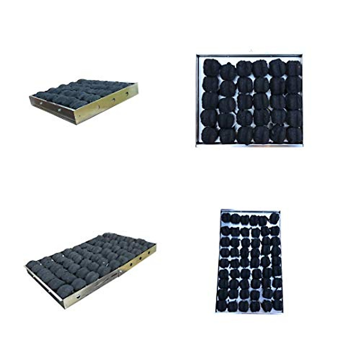 CHAR-PiT Universal Charcoal Grill Tray - Compatible with Smoker & Gas Grills - Charcoal Holder/Box - Stainless Steel Grill Tray - Built in Ash Pan- Easy Install & Mess- Free Cleanup