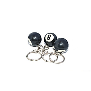 BeeSpring 8 Ball Keychain Creative Key Chain Diameter 0.98 In