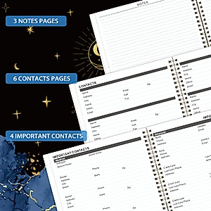 2024-2025 Monthly Planner/Calendar - 2 Years Monthly Planner 2024-2025, 9" x 11", Jan 2024 - Dec 2025, 2024 Planner with 24 Month Tabs, Twin-Wire Binding, Two-Side Pocket, Inspirational Quotes + Notes