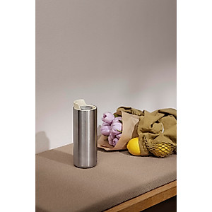 Eva Solo | Urban To Go Cup 0.35 l | Double-Walled Thermo Cup with Vacuum Insulation | Dishwasher-safe Cup with Practical Easy Grab Strap & Click Lid | Coconut