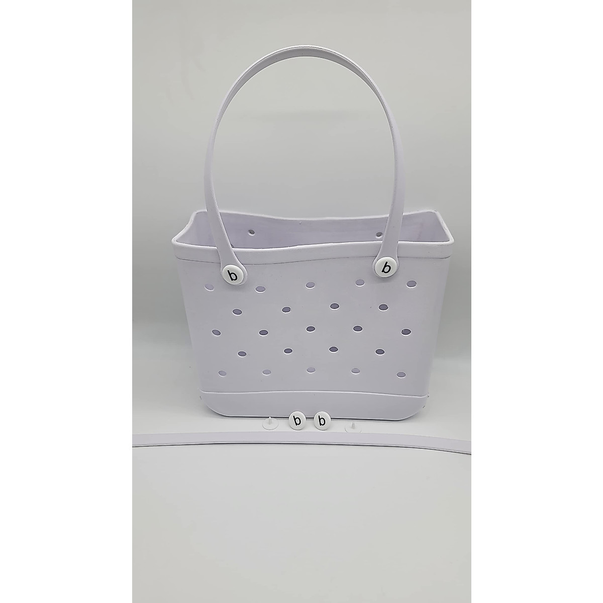 Snappy Beach Bag Rivets white b